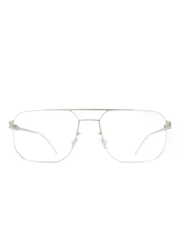 Mykita Geometric Rimbert Eyeglasses - Silver