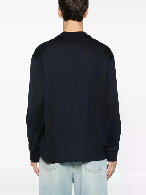 Emporio Armani Logo-patch Sweatshirt - Blue