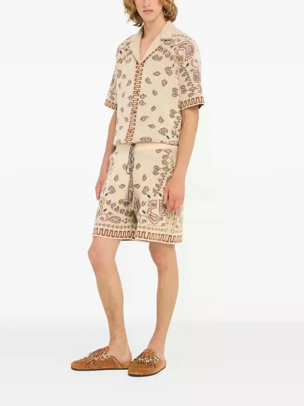 Alanui Cotton Bermuda Shorts - Neutrals