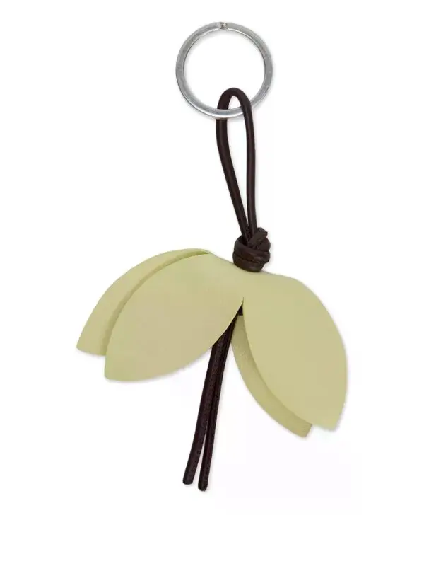 JIL SANDER Petal-detail Keyring - Yellow