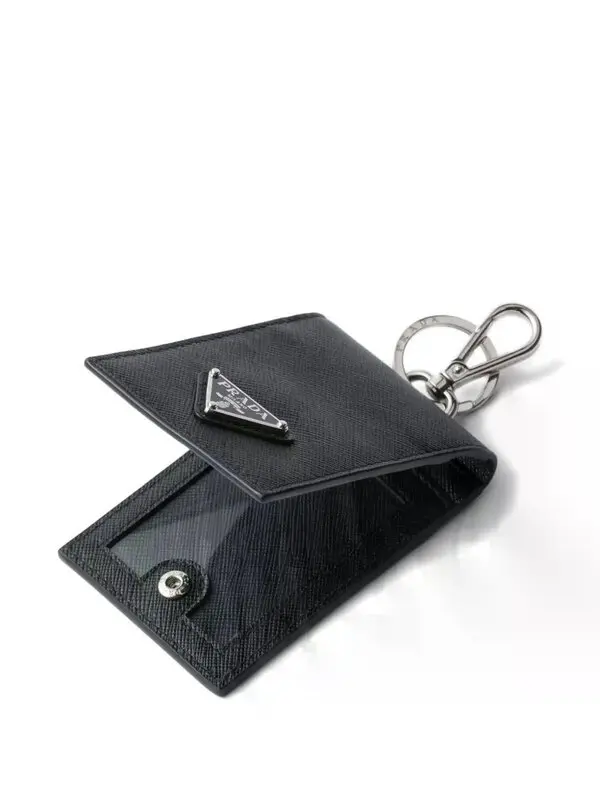 Prada Triangle-logo Leather Card Holder