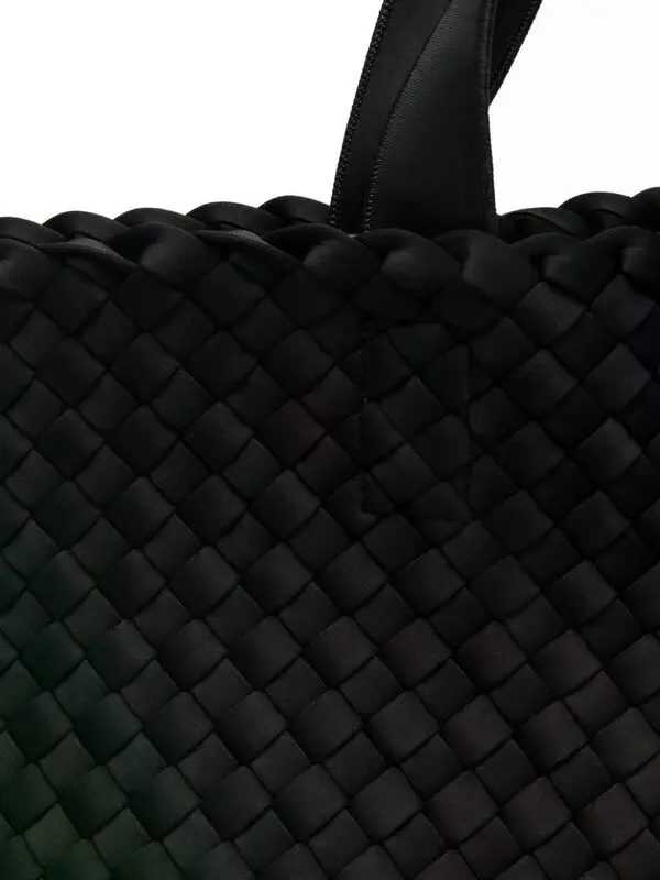 NAGHEDI Large Como Woven Tote Bag - Black