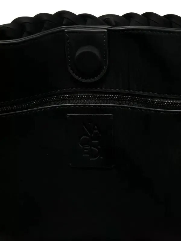 NAGHEDI Large Como Woven Tote Bag - Black