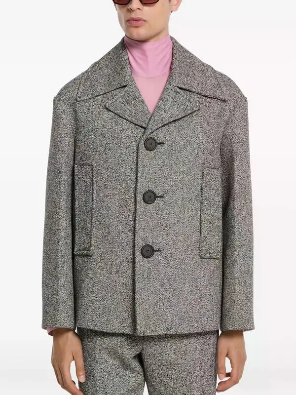 Gucci Textured Caban Coat