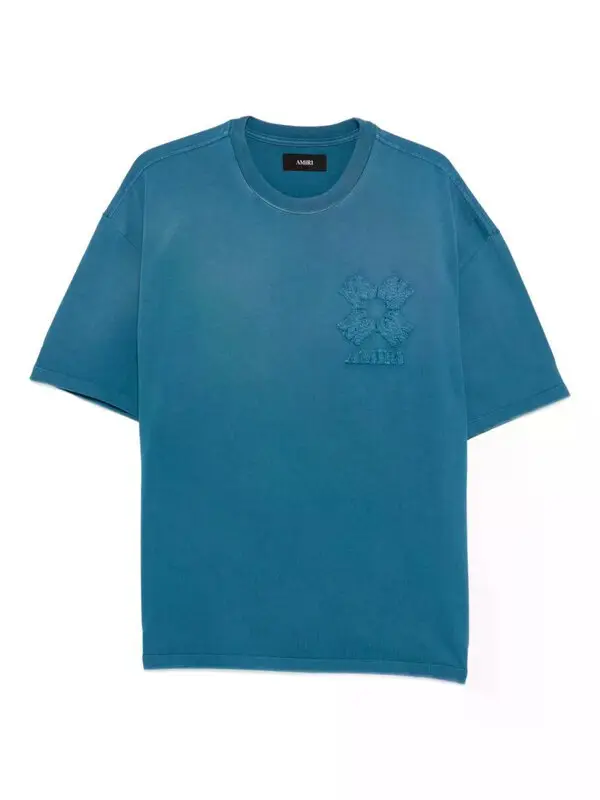 Amiri Ma Quad Crew-neck T-shirt - Blue