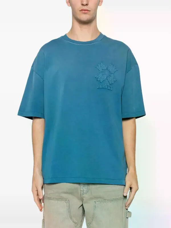 Amiri Ma Quad Crew-neck T-shirt - Blue