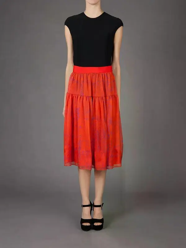 Giambattista Valli Double-layer Silk Skirt