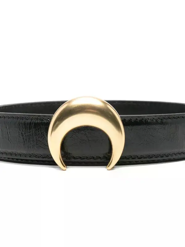 MARINE SERRE Crescent-moon Buckle Belt