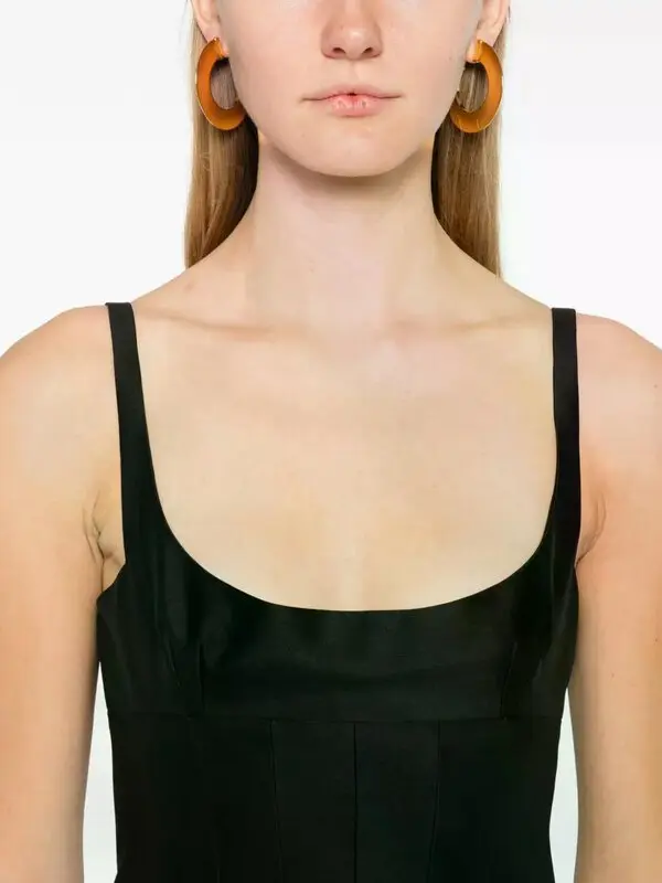 Khaite Lotte Midi Dress - Black