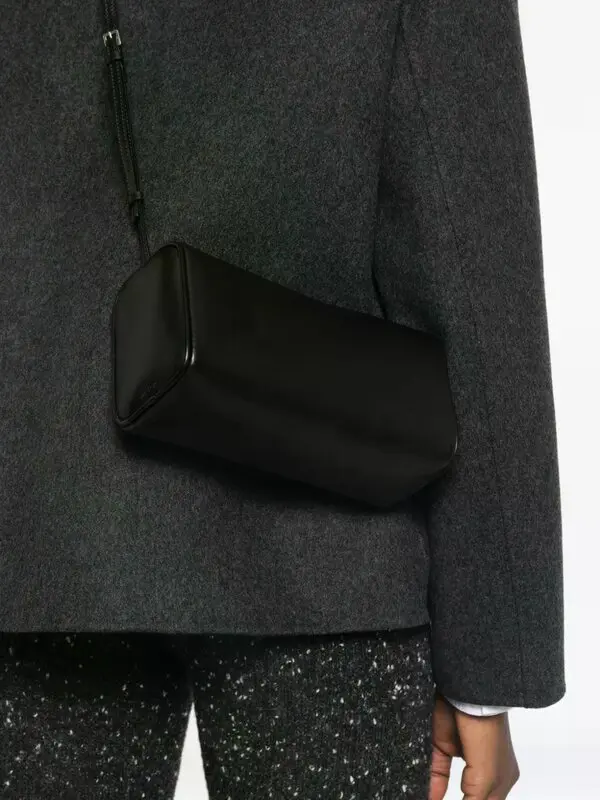 THE ROW 90's Leather Cross Body Bag - Black