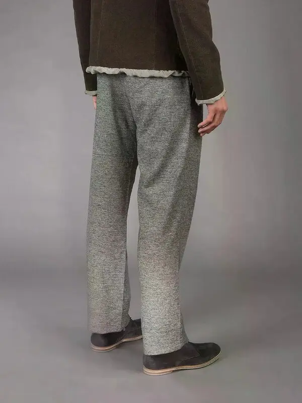 LECLAIREUR Melange Knit Straight Leg Trousers