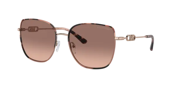 Michael Kors Square Frame Sunglasses - Brown Pink Gradient