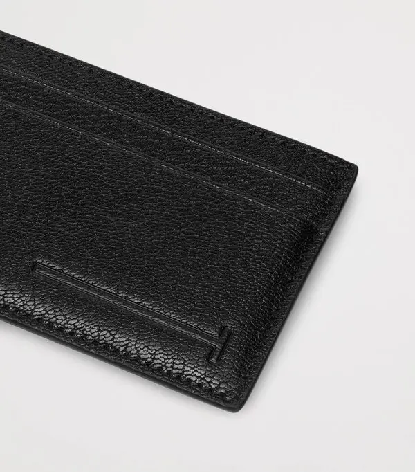 TOM FORD Leather Card Holder - Black