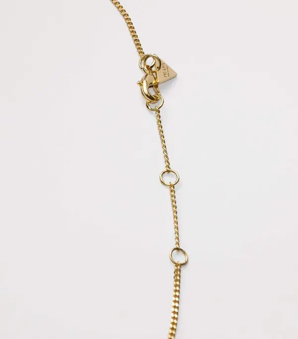 Prada Triangle Logo Pendant Necklace