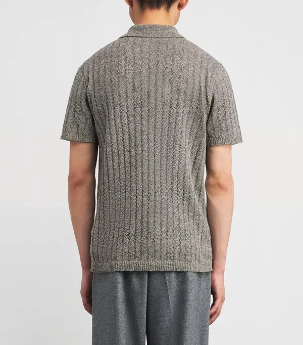 Barena Venezia Linen-cotton Knit Short-sleeve Shirt