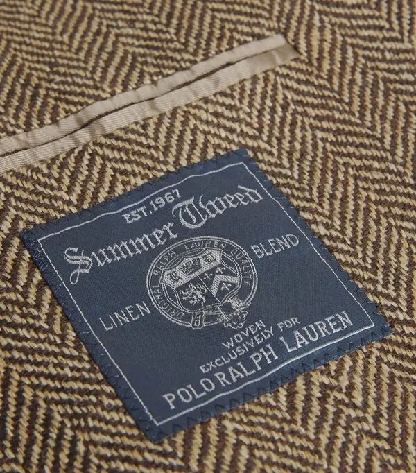 Polo Ralph Lauren Linen-blend Tailored Herringbone Blazer