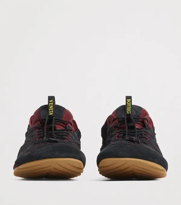 Bottega Veneta Suede-trim Sneakers - Black