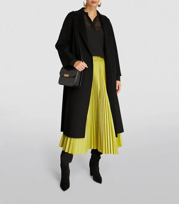 Max Mara Wool Trench Coat - Black
