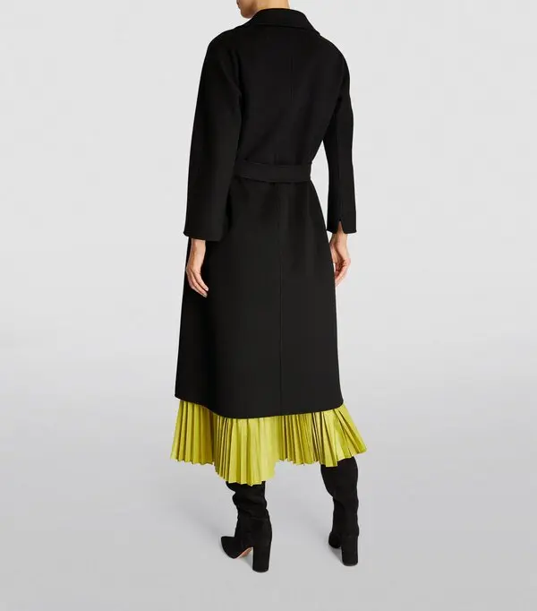 Max Mara Wool Trench Coat - Black