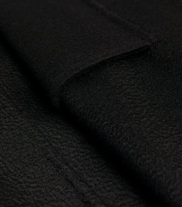 Max Mara Wool Trench Coat - Black