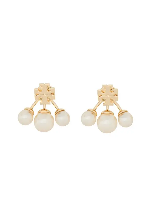 Tory Burch Kira Pearl Dangle Earrings - Gold
