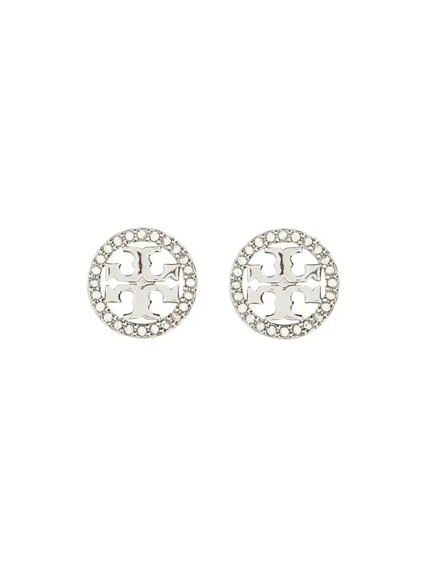 Tory Burch Icon Stud Earrings - Silver