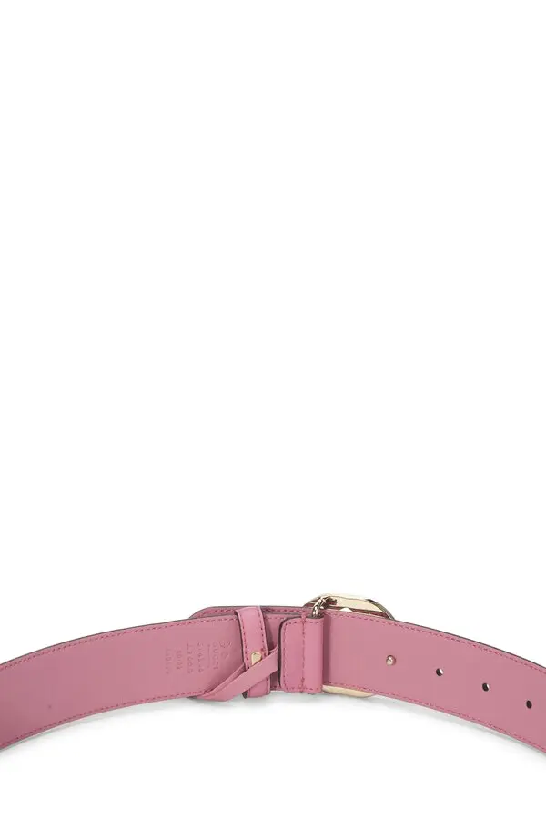 Gucci Interlocking Gg Belt - Pink