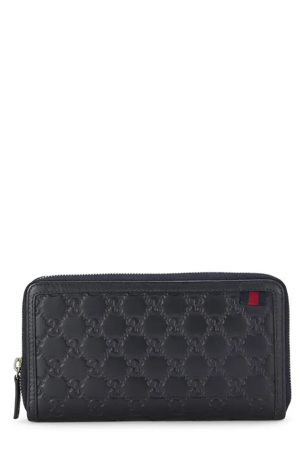 Gucci Microssima Zip Around Organizer - Black