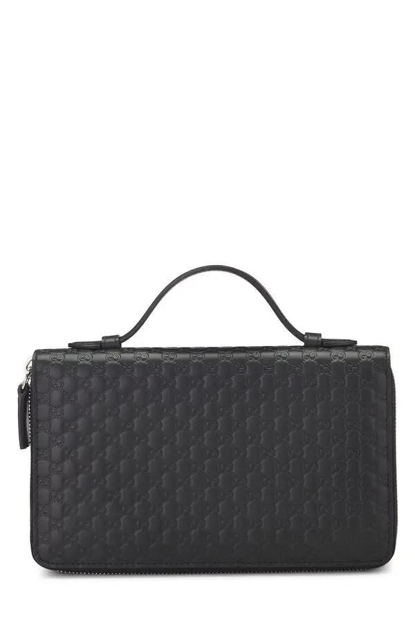 Gucci Microssima Zip Around Organizer - Black