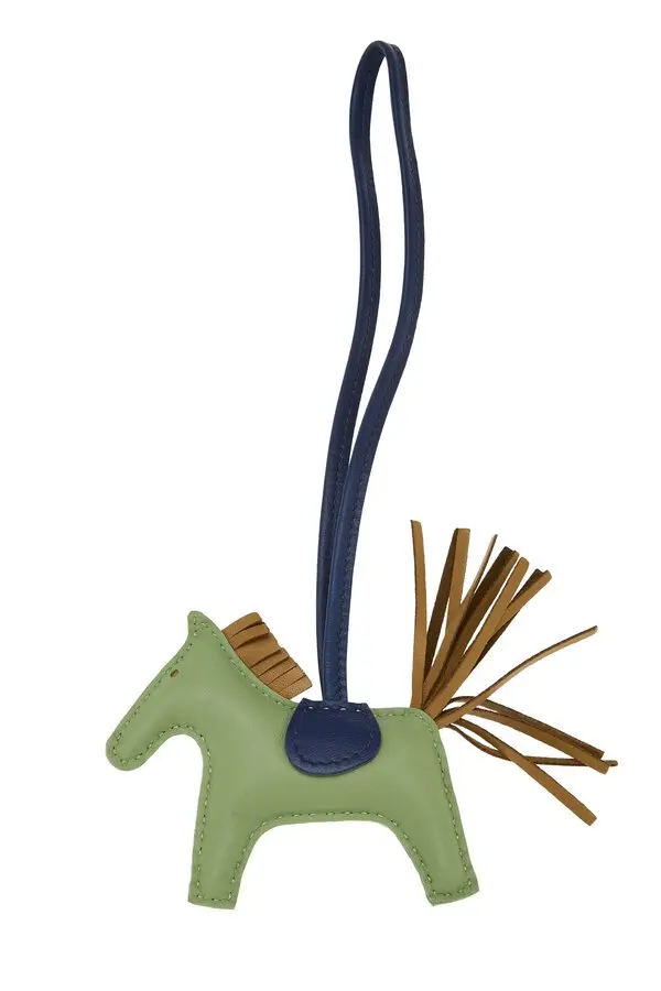 Hermès Milo Leather Rodeo Pegase Bag Charm - Green