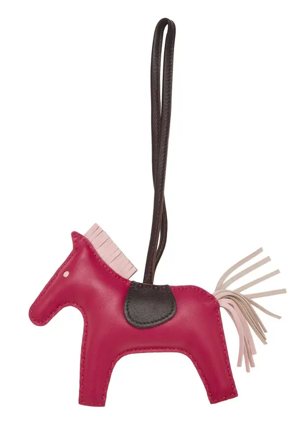 Hermès Multicolor Milo Leather Rodeo Bag Charm - Multi