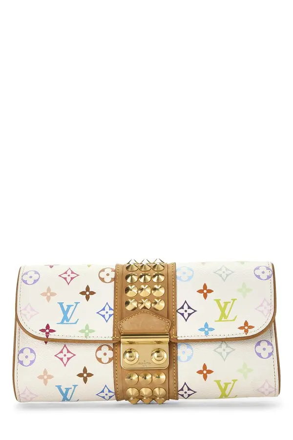 LOUIS VUITTON Takashi Murakami Monogram Multicolore Pochette - White
