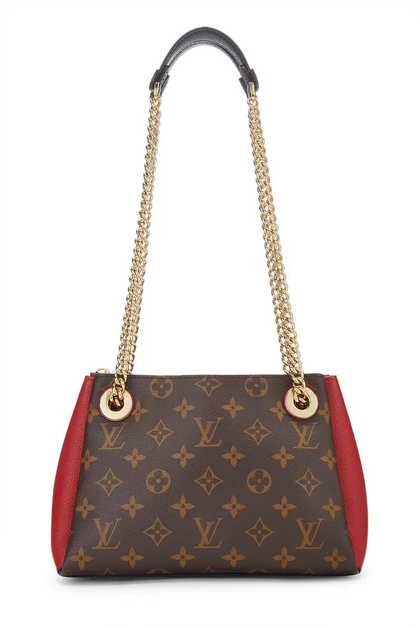 LOUIS VUITTON Surene Monogram Canvas Shoulder Bag - Red