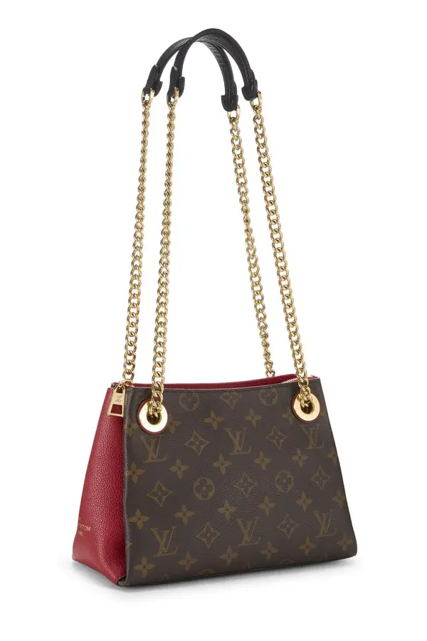 LOUIS VUITTON Surene Monogram Canvas Shoulder Bag - Red