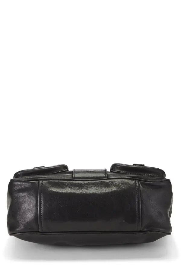Prada Calfskin Double Pocket Shoulder Bag