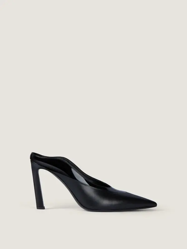 Givenchy Spiky Heeled Leather Mules - Black