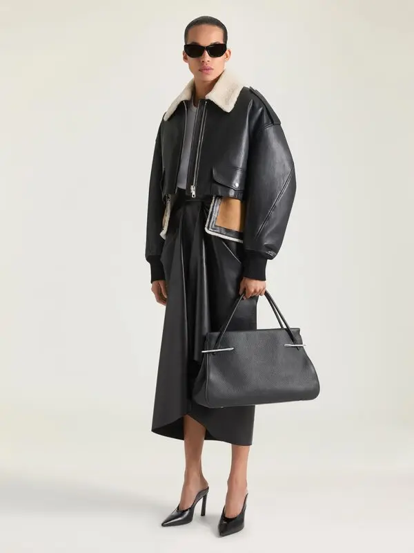 Givenchy Spiky Heeled Leather Mules - Black
