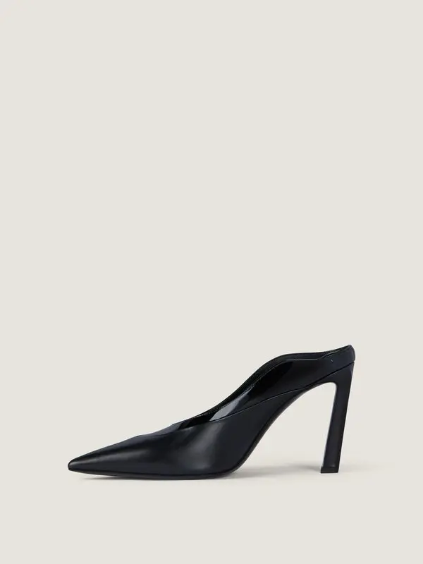 Givenchy Spiky Heeled Leather Mules - Black