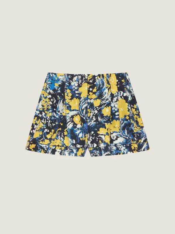 Givenchy Floral Print Viscose Shorts