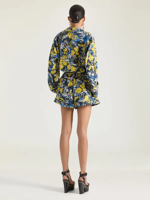 Givenchy Floral Print Viscose Shorts