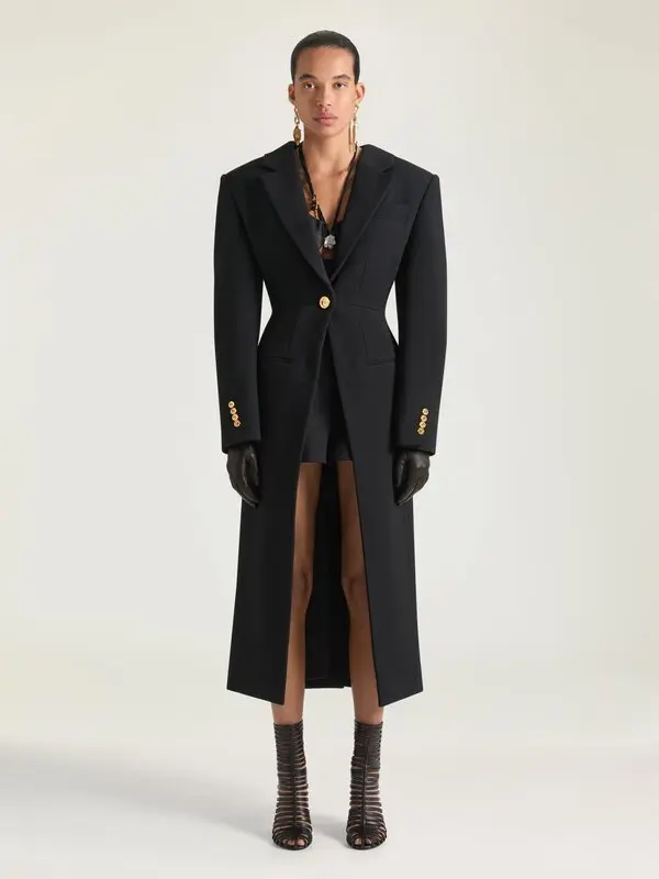 Givenchy Slashed Wool Coat