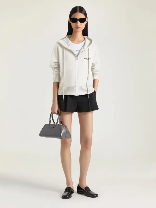 Givenchy Zipped Wool And Cashmere Hoodie