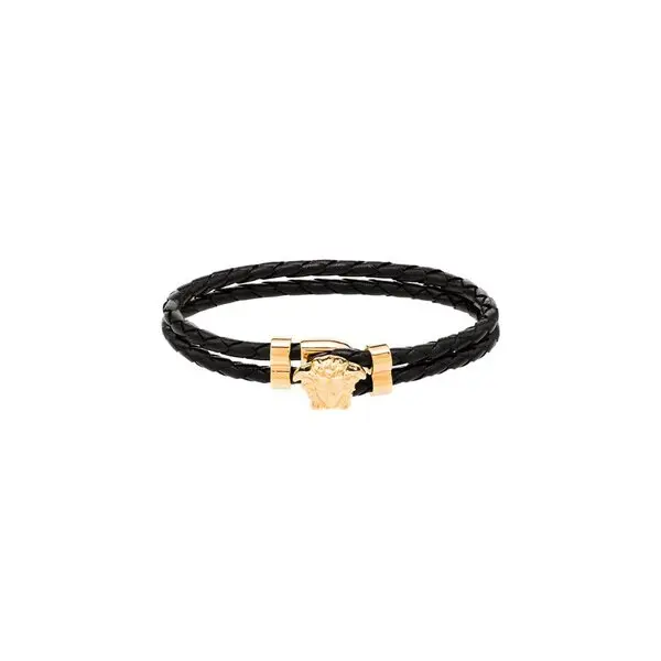 Versace Medusa Head Motif Bracelet - Black