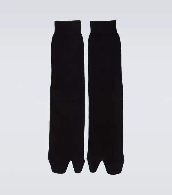 MAISON MARGIELA Tabi Cotton-blend Socks - Black
