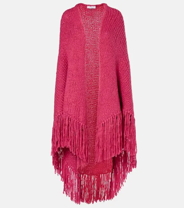 Gabriela Hearst Lauren Fringed Cashmere Shawl - Pink