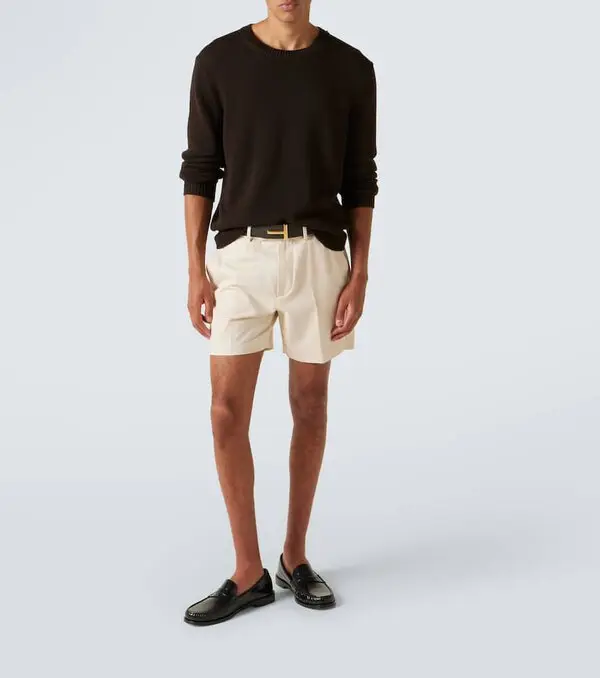TOM FORD Cotton And Silk Sweater - Brown