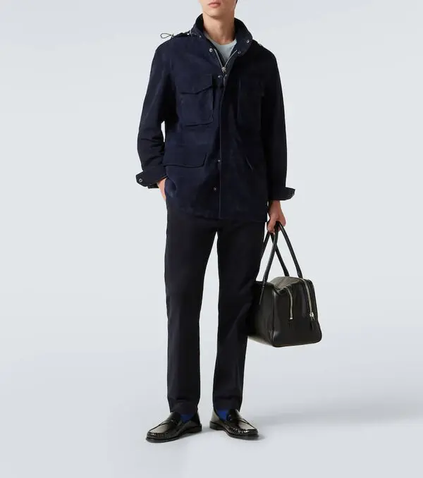 TOM FORD Cotton Straight Trousers - Blue