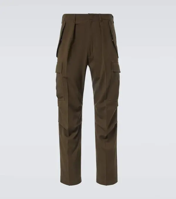 TOM FORD Wool, Cashmere, And Silk Cargo Trousers
