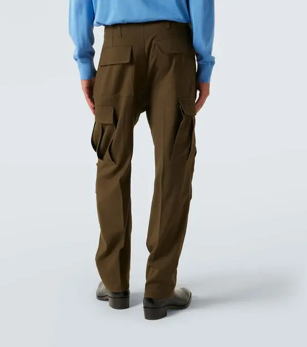 TOM FORD Wool, Cashmere, And Silk Cargo Trousers