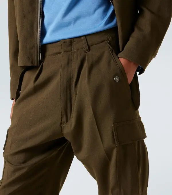 TOM FORD Wool, Cashmere, And Silk Cargo Trousers